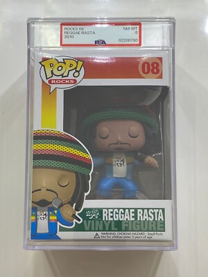 2010 Funko Pop! Rocks Vinyl Figure Reggae Rasta #08 RARE PSA Graded NM ...