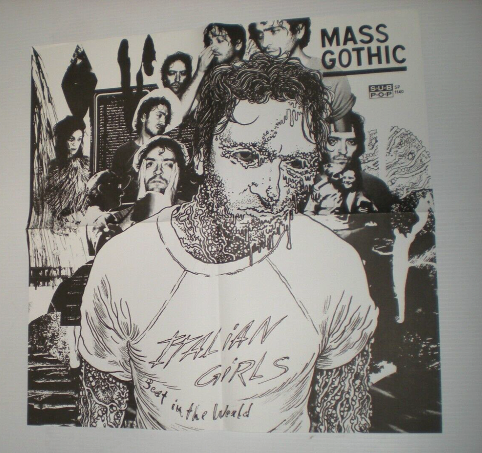 POSTER by MASS GOTHIC italian girls best in Original for the band album ...