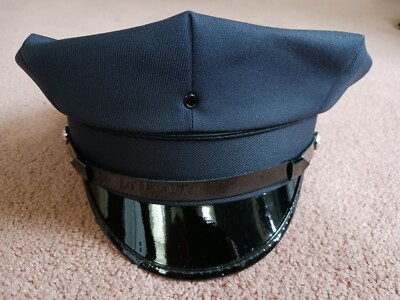 8 Point Style Uniform Hat, Solid Side w/Soutache, Dark Navy, Sentry Cap ...