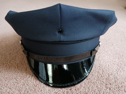 8 Point Style Uniform Hat, Solid Side w/Soutache, Dark Navy, Sentry Cap ...