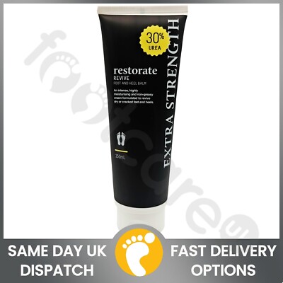 Restorate Revive 30% Urea Foot Balm 250ml - Dry, Cracked Heel & Callus ...