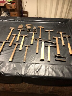 Vintage Metal Working Tools Auto Body Collision Hammers Heller, Proto ...