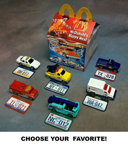McDonald's 2002 Matchbox 50th Anniversary Cars & License Plates-Pick ...
