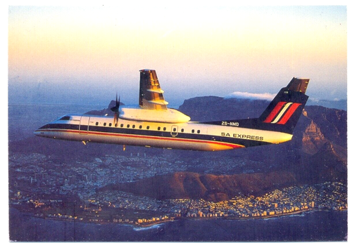 SA EXPRESS Airlines Issued Dash 8 Series 300 Postcard | eBay