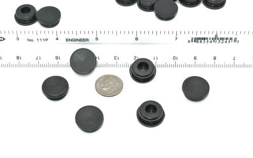 1/2" x 5/8" OD Solid Grommet Rubber Knockout Plug Fits 1/2" Hole & 1/8 ...
