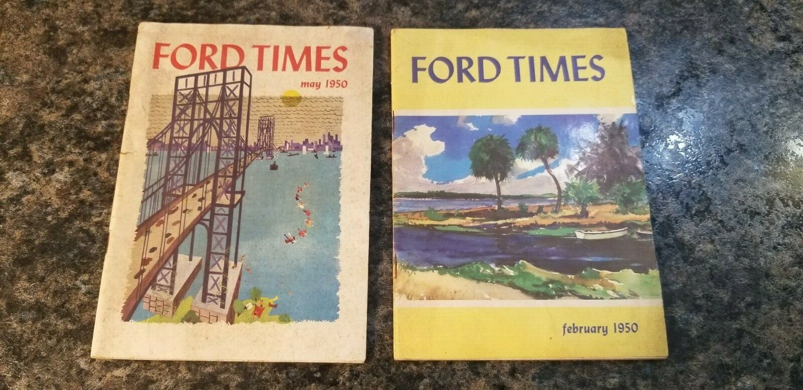 Lot of 2 Ford Times Magazine May & February 1950 | eBay