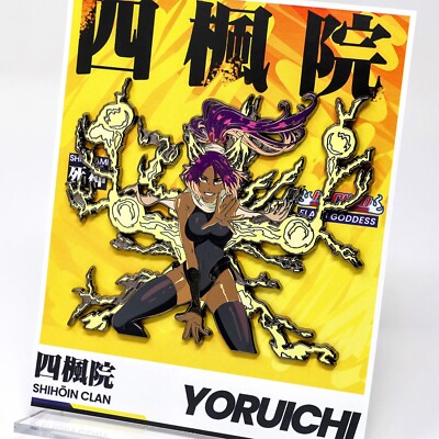 Bleach Yoruichi Shihouin Limited Edition BN Enamel Pin Figure Anime | eBay