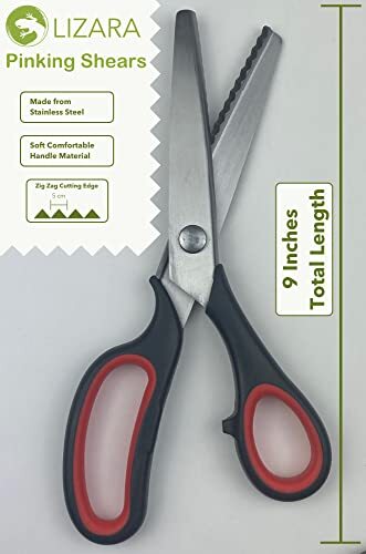 Professional Heavy Duty Pinking Shears Scissors for Fabric | Pack of ...