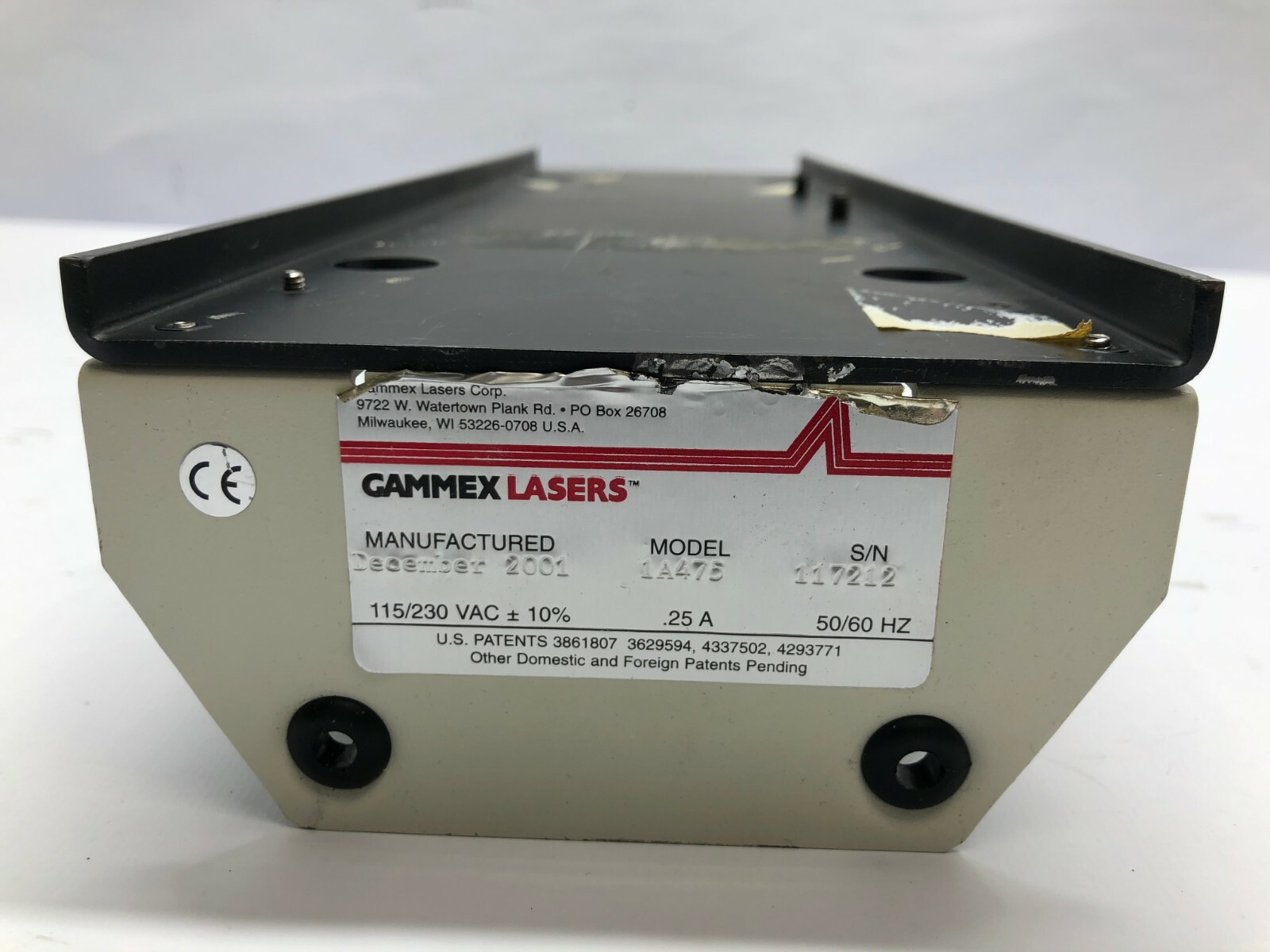 2000 GAMMEX 1A475 Exact-align Red Crosshair Helium Neon HeNe Turret ...