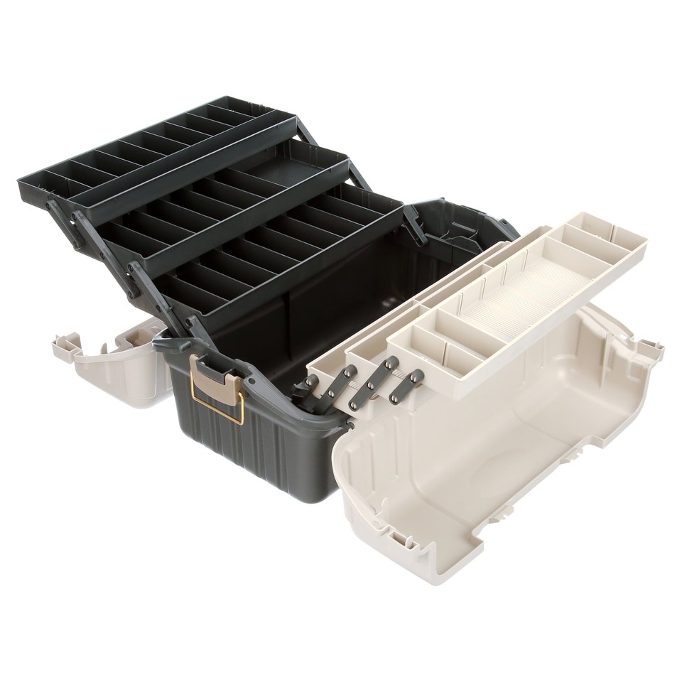 Plano 6-Tray Hip Roof Large Tackle Storage Box, Green/Sand | eBay