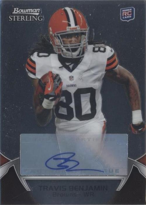 2012 Bowman Sterling - Travis Benjamin #38 Autographs (AU, RC) for sale ...