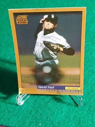 1994 Pinnacle Score Gold Rush 1993 Rookie David Nied Colorado Rockies ...