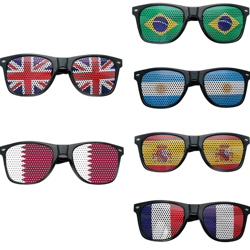 England France National Flag Pinhole Sunglasses Football Game ...