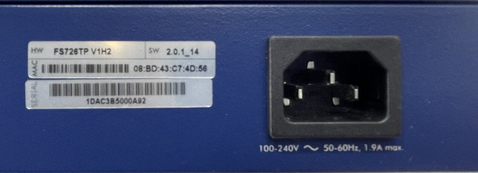 NetgGear - FS726TP - ProSafe 24 Port 10/100 Smart Switch | eBay