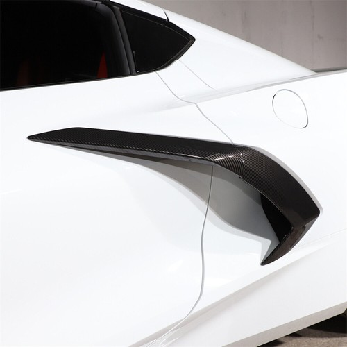 Carbon Fiber ABS Side Fender Vent Door Panel Cover For Chevrolet ...