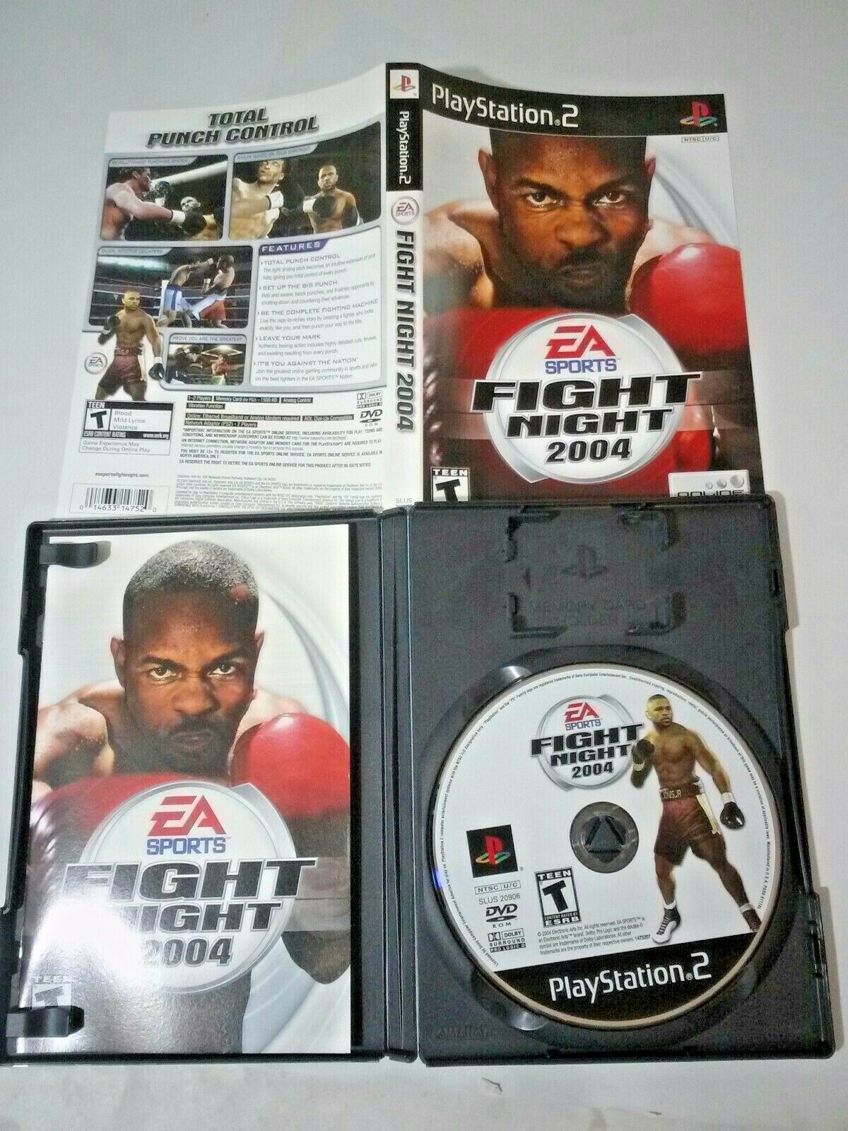 Fight Night 2004 PlayStation 2 PS2 Disc and Instruction Manual ...