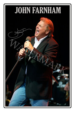 John Farnham signed 12x18 inch photograph poster- Top Quality | eBay ...