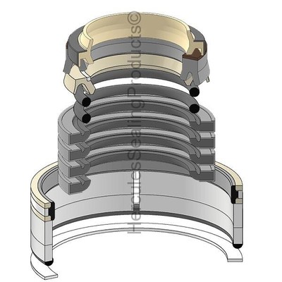 21P-63-K1611K Boom Cylinder Seal Kit Fits Komatsu PC150-6K PC160-6K | eBay