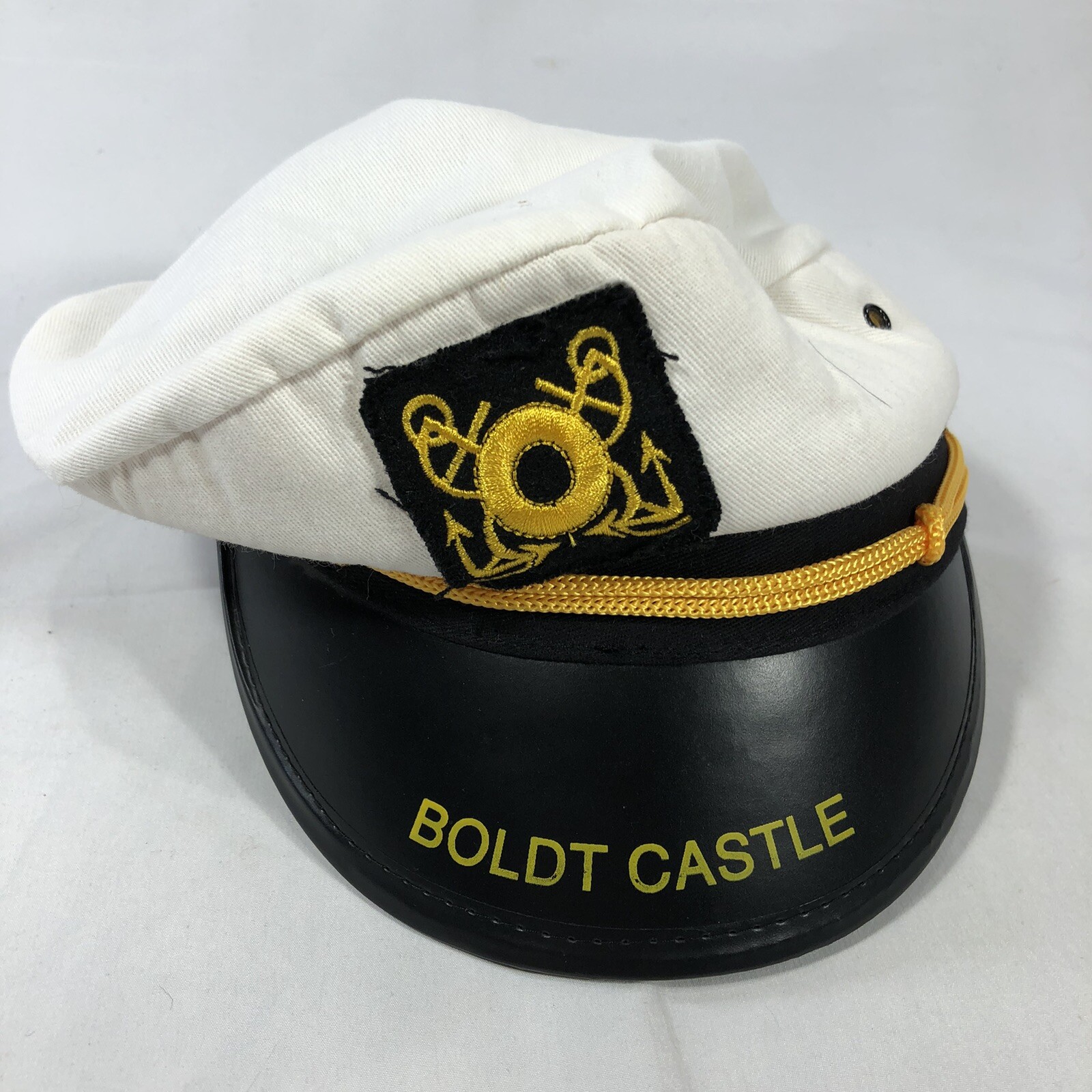 BOLDT CASTLE CAPTAINS SAILOR HAT CAP TRIANGLE HEADWEA… - Gem