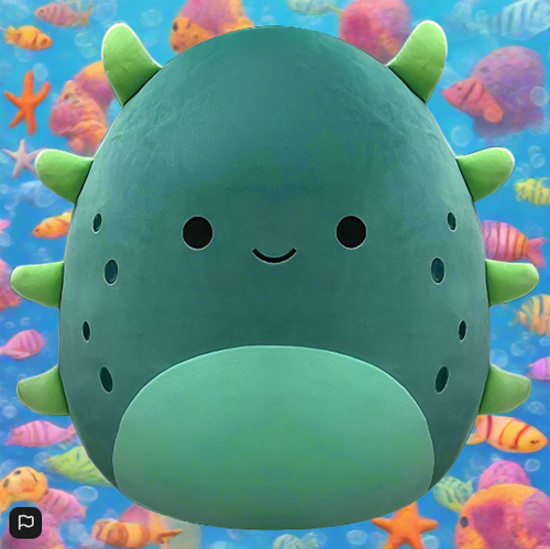 Original Squishmallows 40cm Wasabi the Green Sea Cucumber Soft Toy | eBay