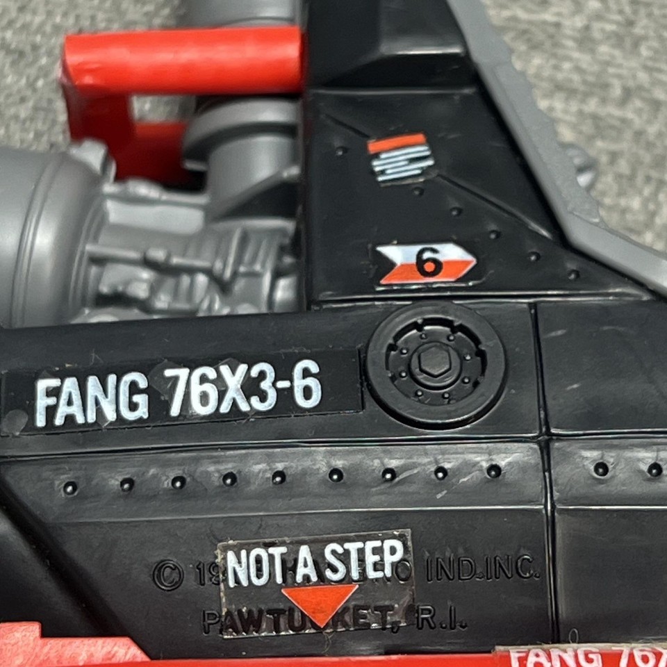 Vintage 1983 Hasbro GI Joe Cobra FANG Attack Helicopter Vehicle Toy ...