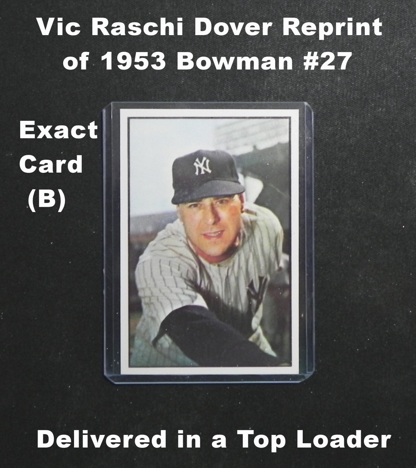 VIC RASCHI Dover Reprint of 1953 Bowman Card #27_ Exact Card (B) | eBay