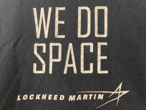 Lockheed Martin We Do Space Made USA T-Shirt LARGE 21… - Gem