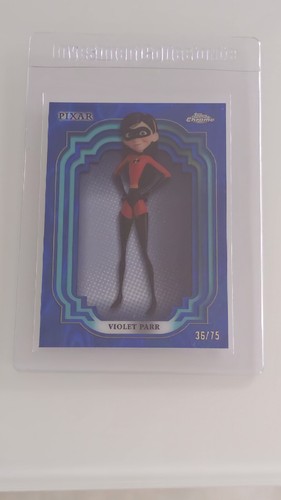 2024 Topps Chrome Disney VIOLET PARR Blue Lava Refractor /75 | eBay.de