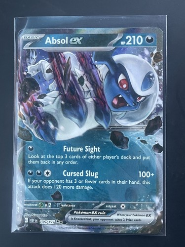 Pokémon TCG Absol ex SV03: Obsidian Flames 135/197 Holo Double Rare NM ...