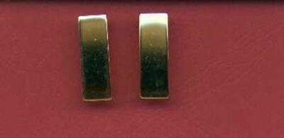 Navy and Marine Pair of 2nd LT Lieutenant Gold bars Rank Insignia USA ...