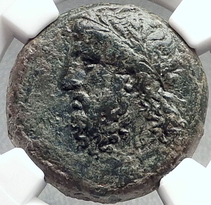 SYRACUSE in SICILY Timoleon Rule 343BC Ancient Greek Coin ZEUS HORSE ...