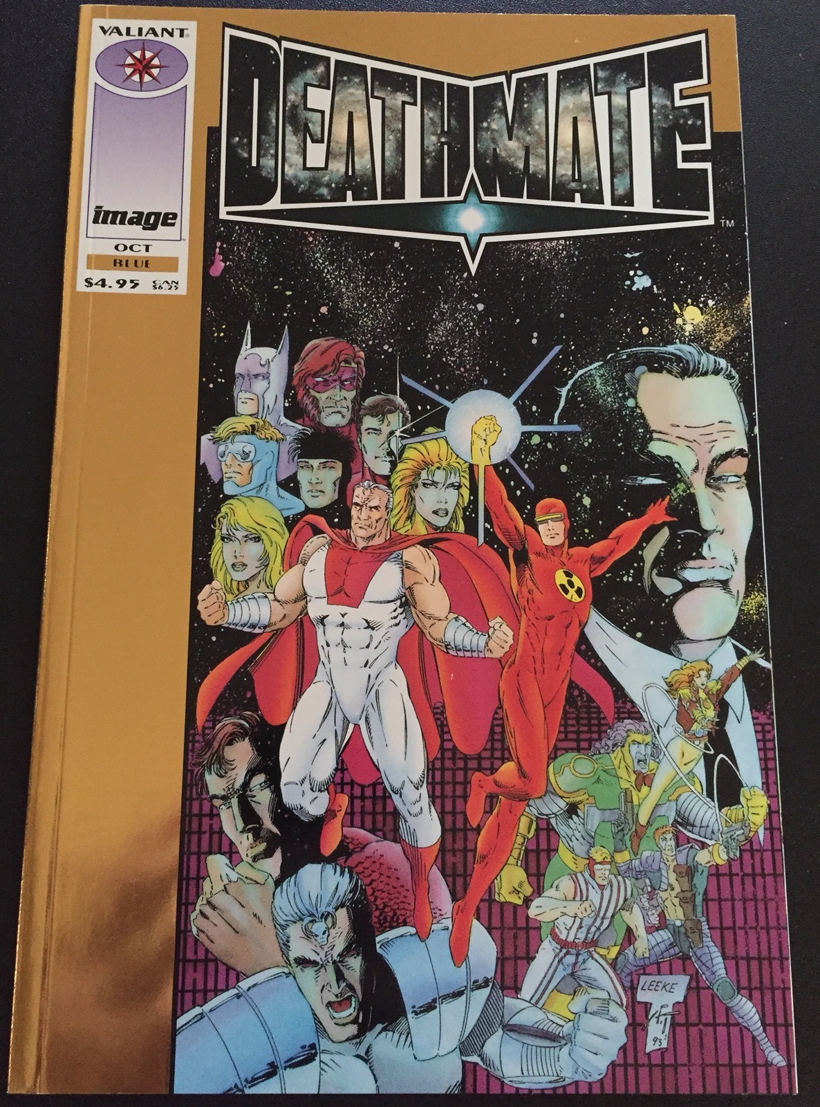 Deathmate Blue #1 GOLD Perfect NM+ Variant Valiant Comics 1993 Image ...