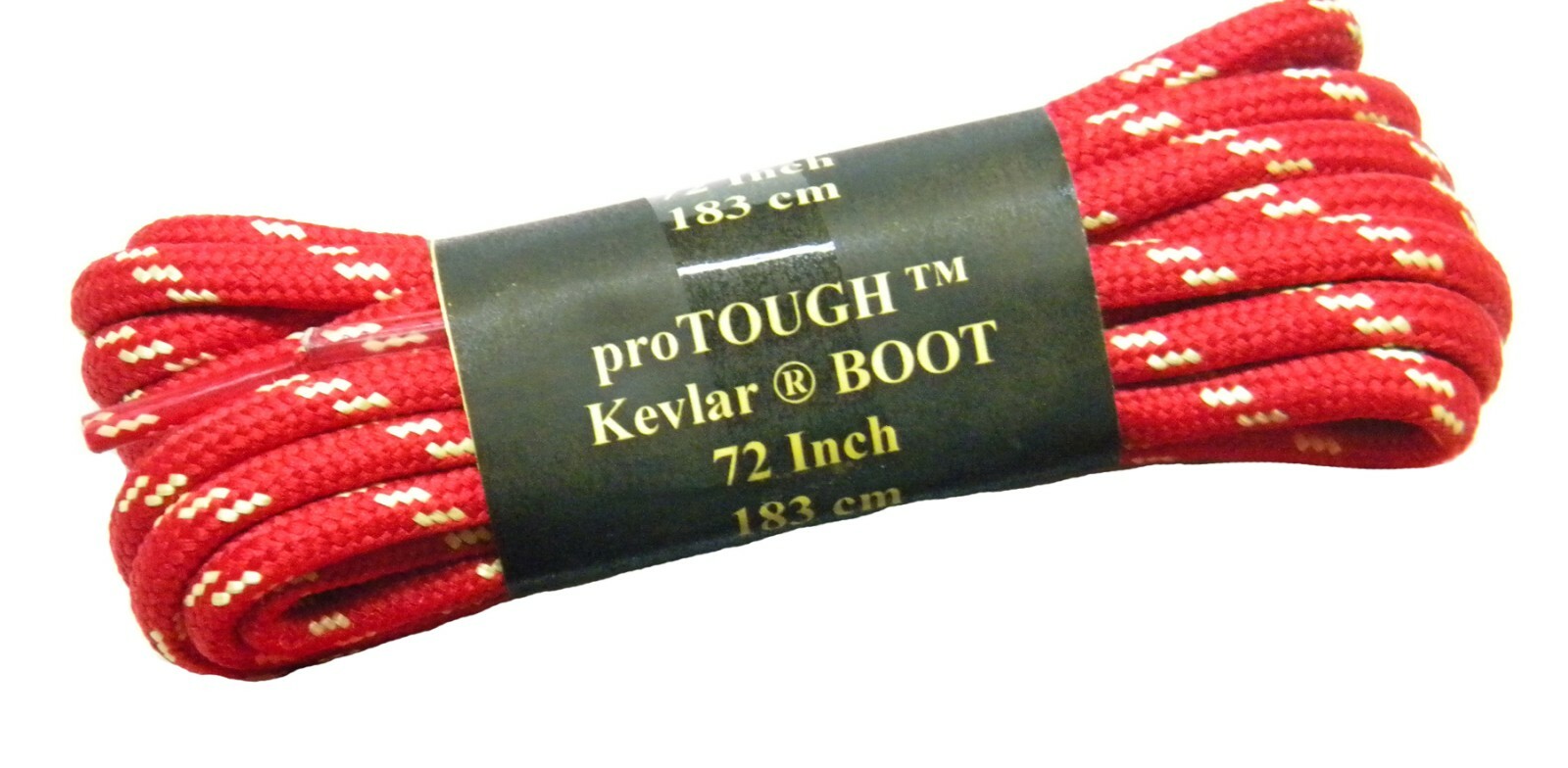 1 pair Red w/ Yellow Heavy Duty 7/32 thick shoelaces made with Kevlar ...