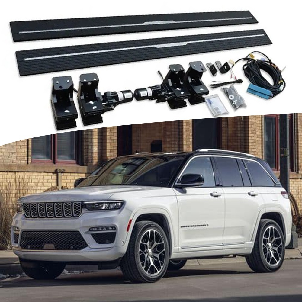 2PCS Electric Side Step Power Nerf Bars Fits For Jeep Grand Cherokee L ...