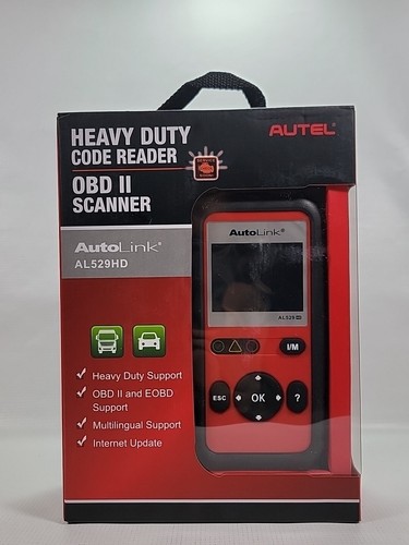 Autel AL529HD AutoLink OBD2 Scanner Heavy Duty Diesel Truck Code Reader ...