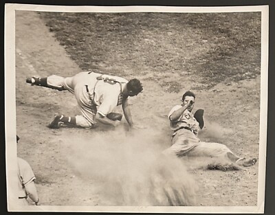 1943 Photo Type 1-NY Giants Ernie Lombardi Tags Out Chicago Cubs Bill ...