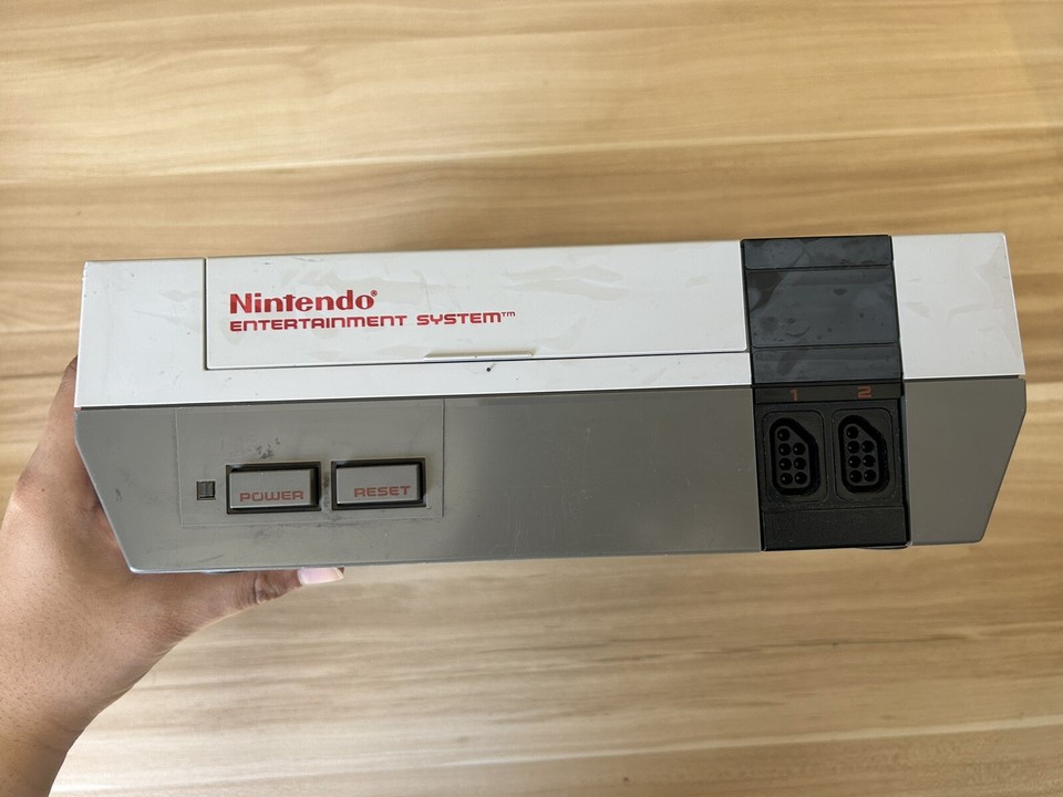 original Nintendo nes system console 2 controllers, cables | eBay
