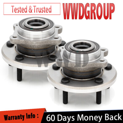 Pair Front Wheel Hub Bearings Assembly For 2009-2020 Dodge Journey 5 ...