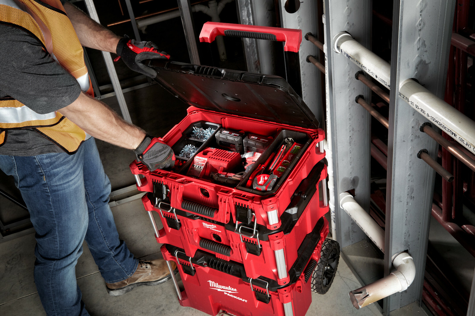Milwaukee PACKOUT Tool Box Storage System 3 Box Stack | eBay