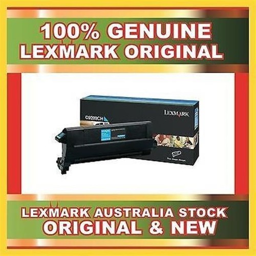 GENUINE ORIGINAL LEXMARK CYAN TONER CARTRIDGE C9202CH FOR C920 C920DTN ...