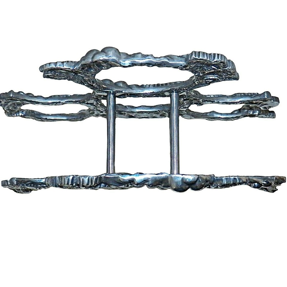 Retired Arthur Court 2004 Grapes Vine Cast Aluminum Wine Bottle Rack ...