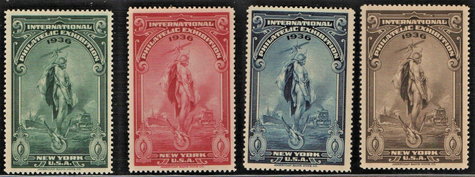 1936 New York International Philatelic Exhibition Stamps VF++ MNH | eBay