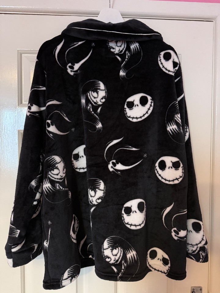 Primark Nightmare Before Christmas fluffy/fleece PJ/Pyjama top Size 2XL ...