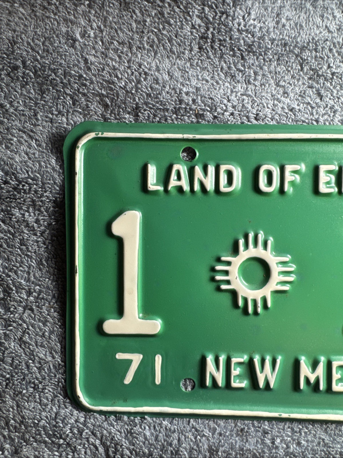 1971 New Mexico Land Of Enchantment License Plate 1-1111 Repainted | eBay