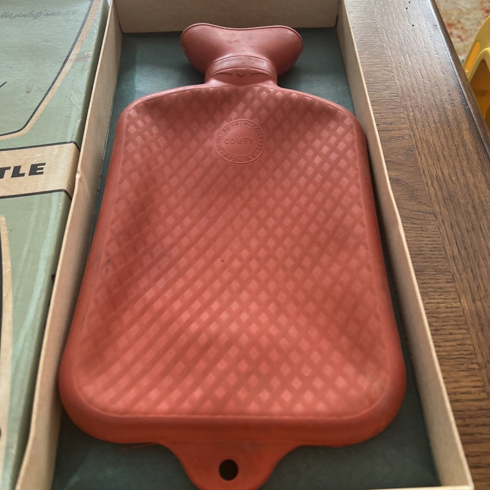 Vintage Davol Comfy 2 Quart Rubber Water Bottle No. 10 w Original Box ...