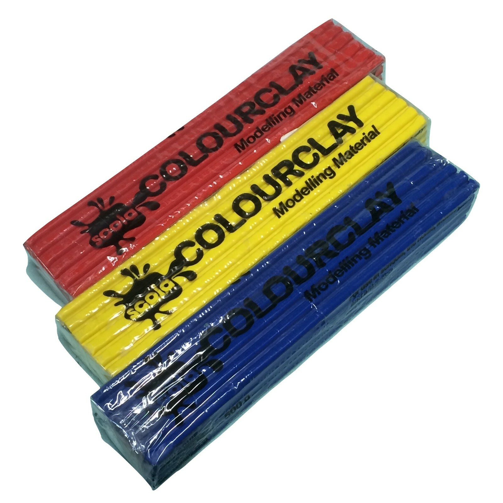 Scola Colour Clay 500g Bar Re-Usable Non Hardening Animation ...