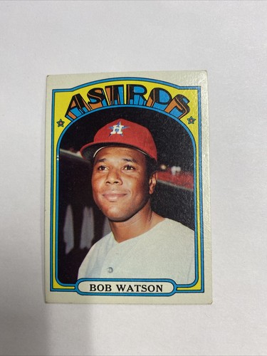 1972 Topps Baseball Bob Watson Houston Astros Card #355 | eBay