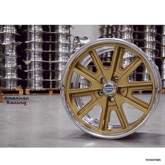 1) 17X8" AMERICAN RACING 407's SHELBY COBRA WHEELS GM CHEVY FORD ...