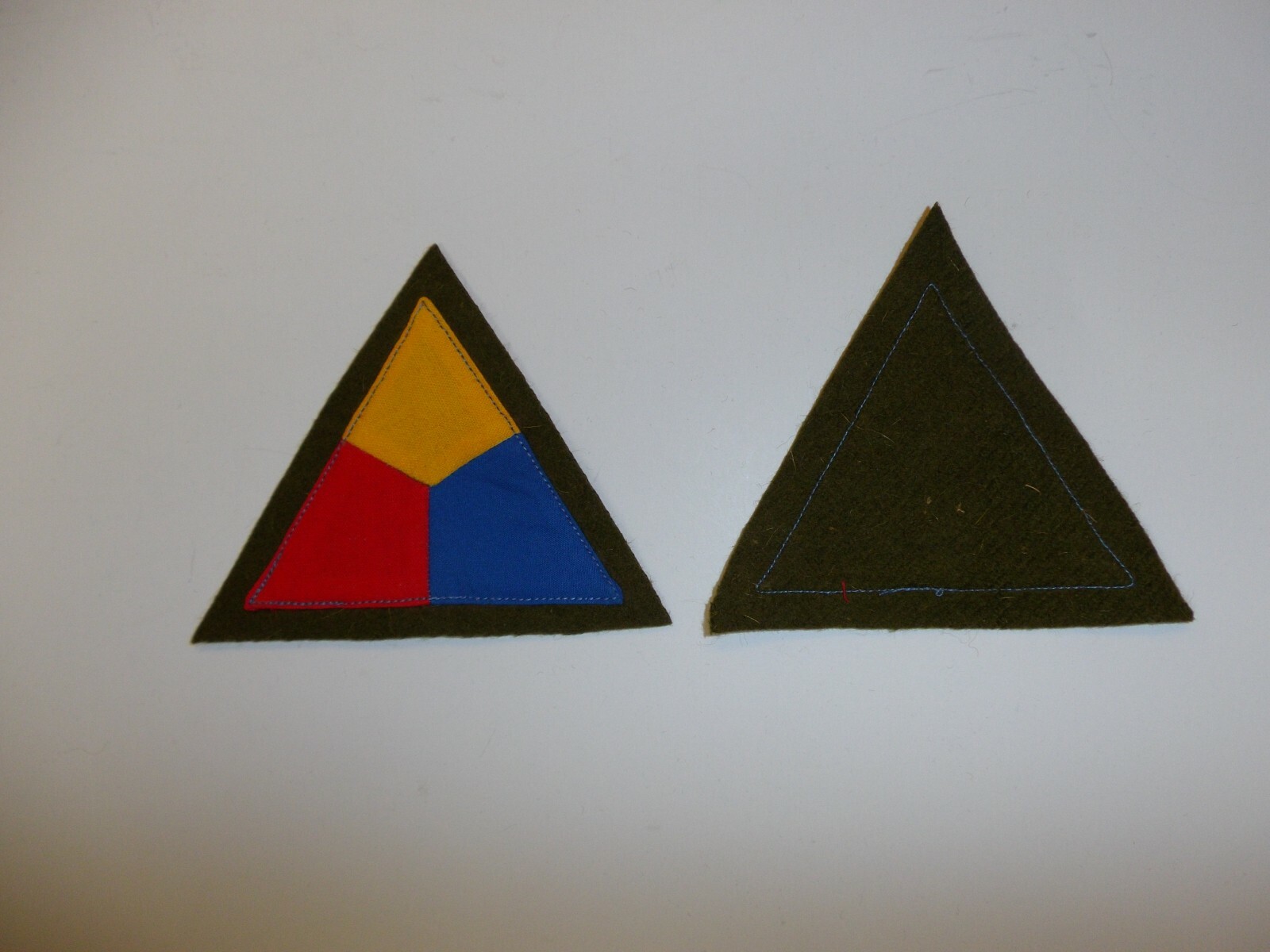 e2703 WW1 US Army Tank Corps Armored Triangle patch IR30B | eBay