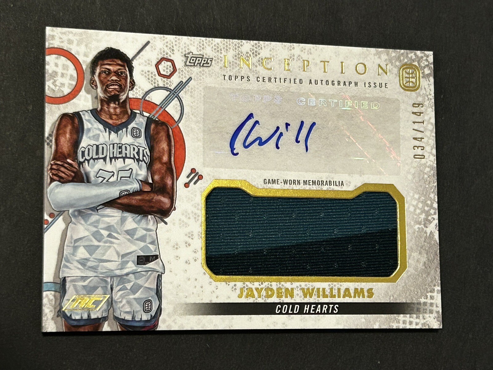 2022-23 JAYDEN WILLIAMS TOPPS INCEPTION OTE OVERTIME ELITE JERSEY AUTO /149!! | eBay